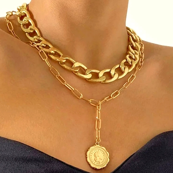 roses_garden | Jewelry | Runway Chic Chunky Gold Cuban Link Paperclip ...